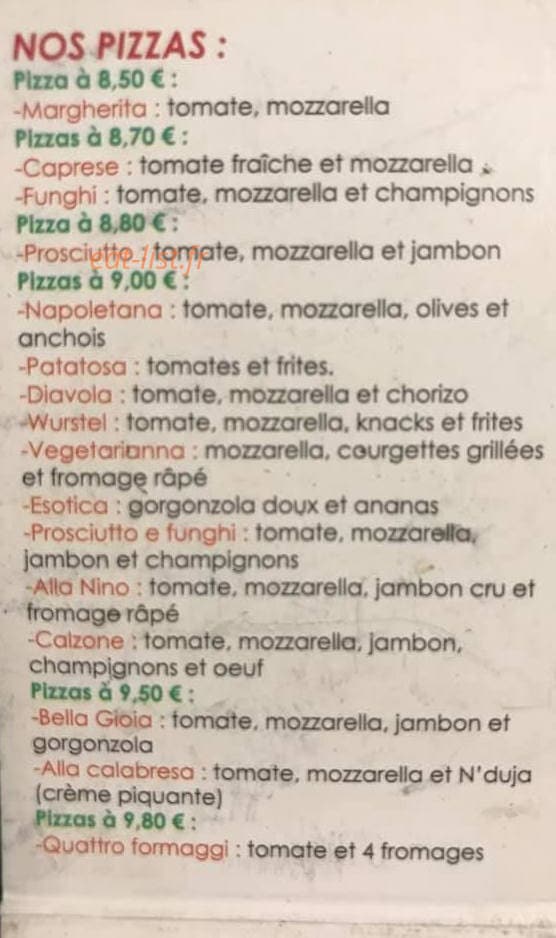 IL Piccantino à Buhl - menu et photos