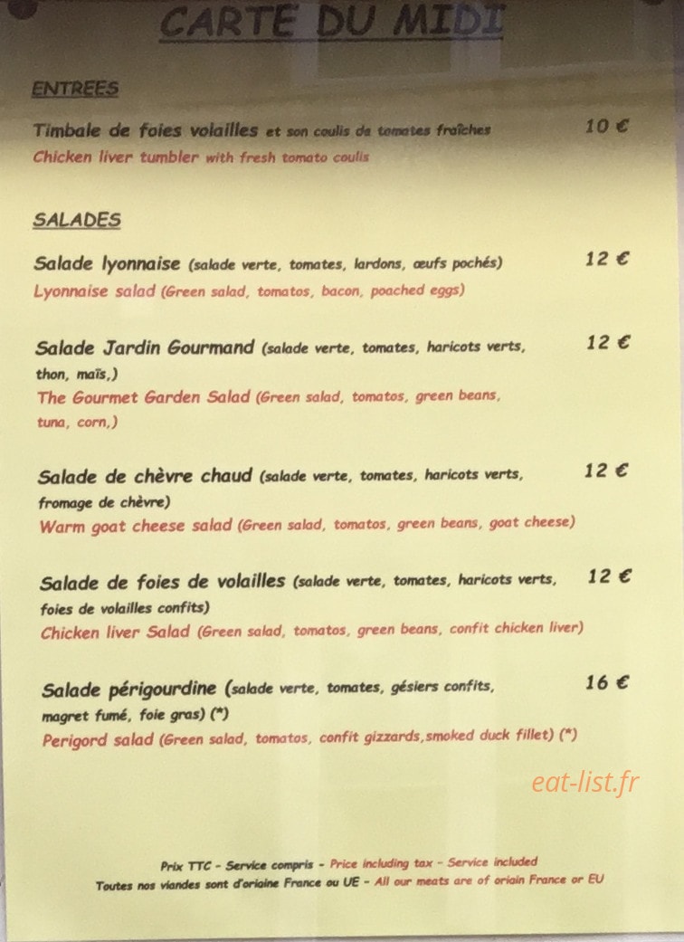 Le Jardin Gourmand à Lyon 1 - menu et photos