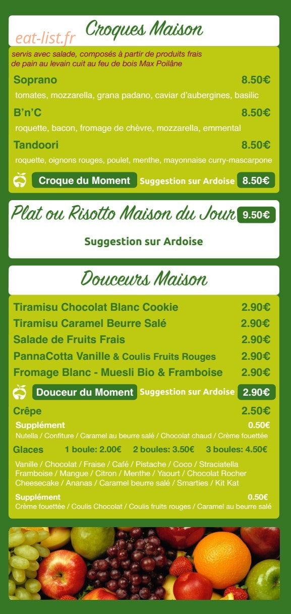 Garden State à Lyon 2 - menu et photos