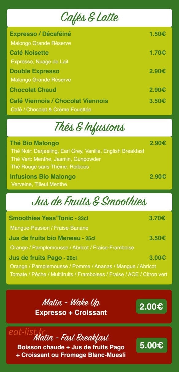 Garden State à Lyon 2 - menu et photos