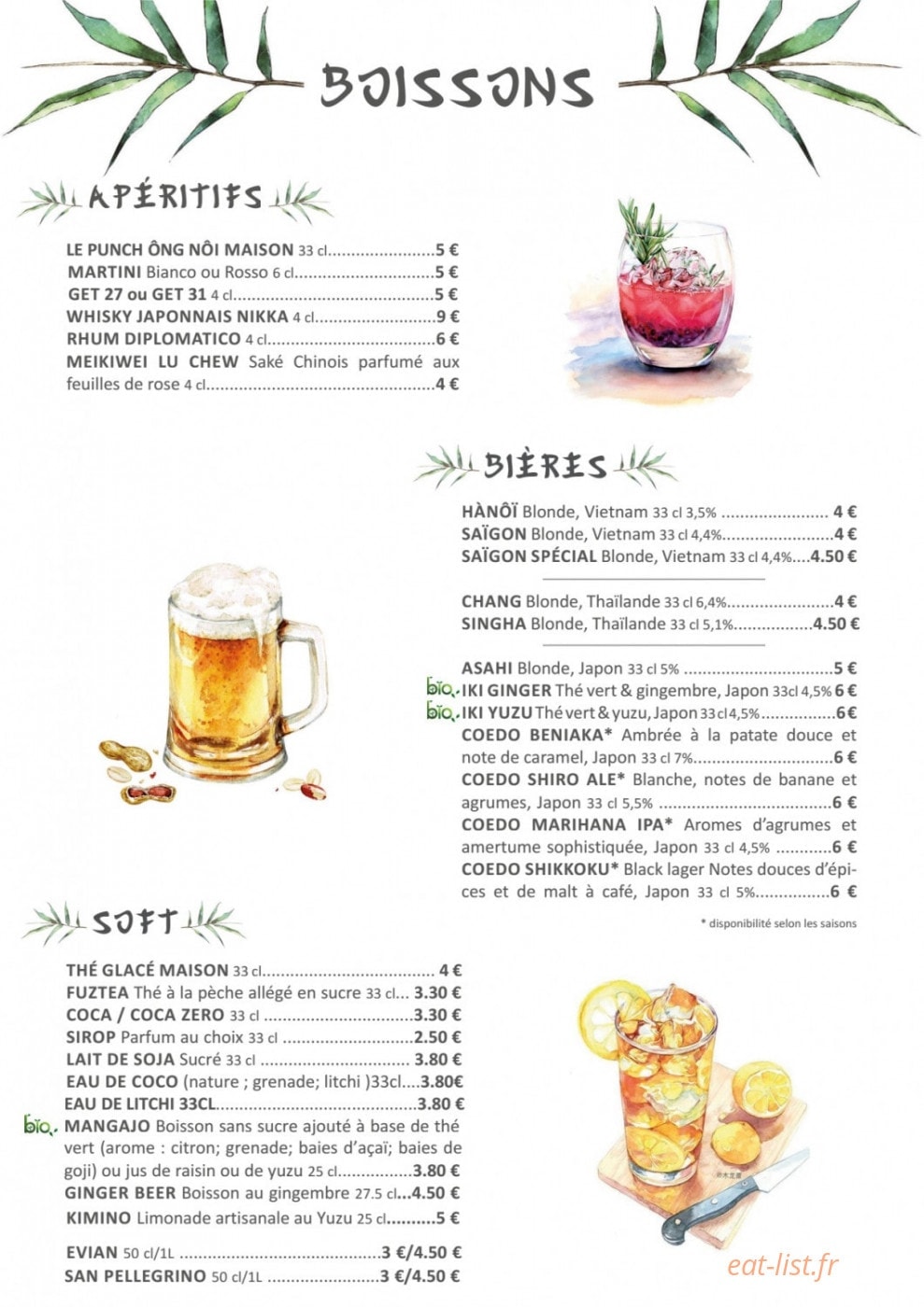 Chez Banoï à Lyon 3 - menu et photos