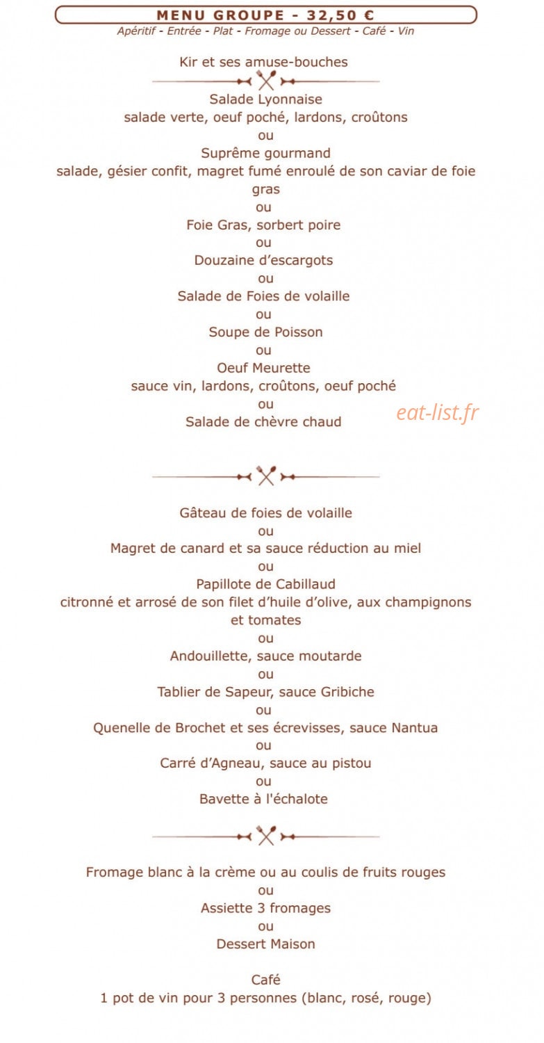 Chez Louise à Lyon 5 - menu et photos