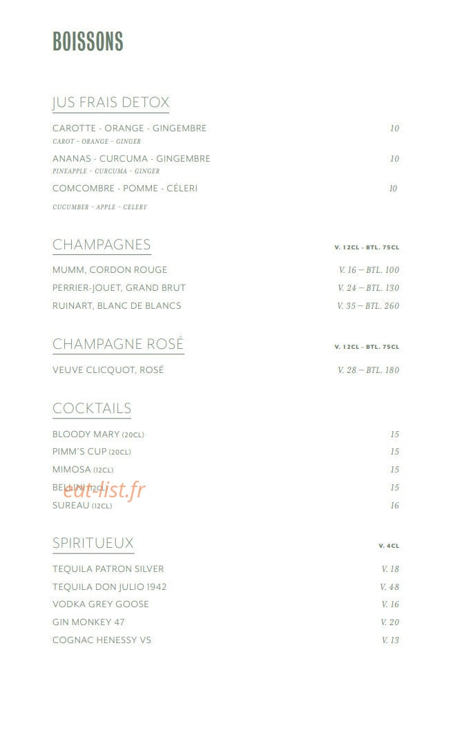Coco à Lyon 6 - menu et photos