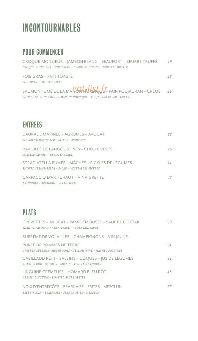 Coco à Lyon 6 - menu et photos