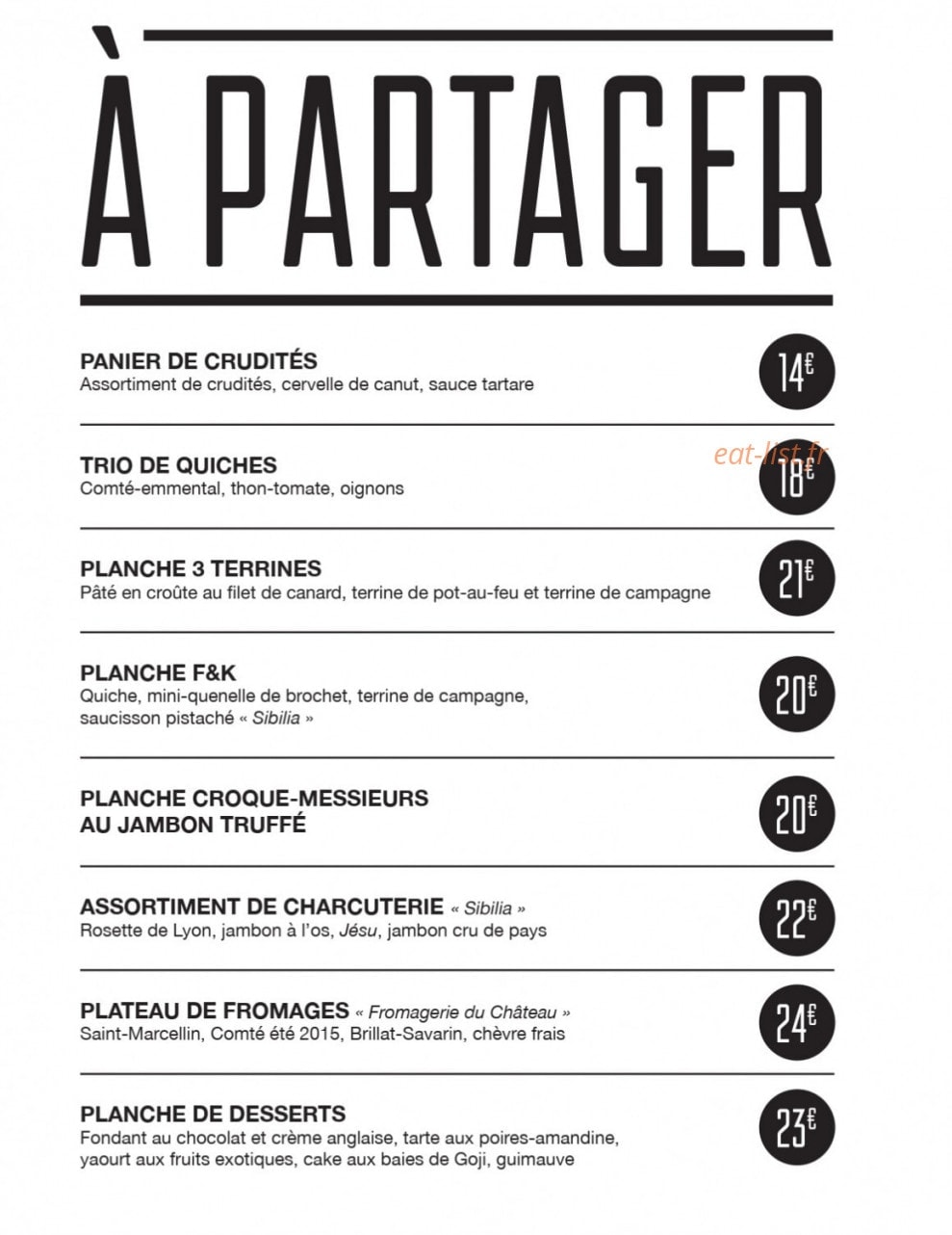 F&K à Lyon 6 - menu et photos
