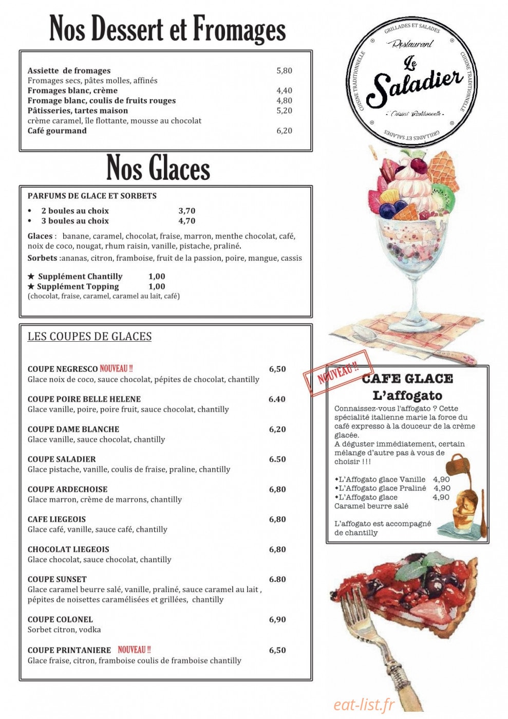 Le Saladier à Villefranche sur Saone - menu et photos