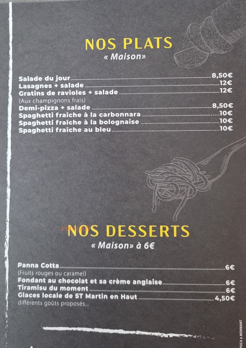 Mc pizza à Mornant - menu et photos