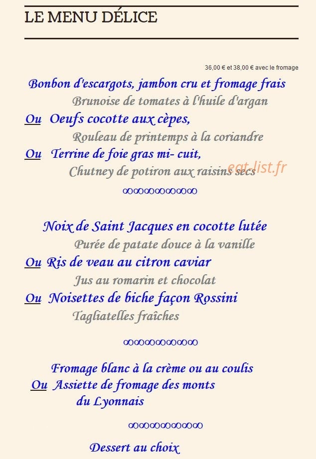 Le petit meunier à Messimy - menu et photos