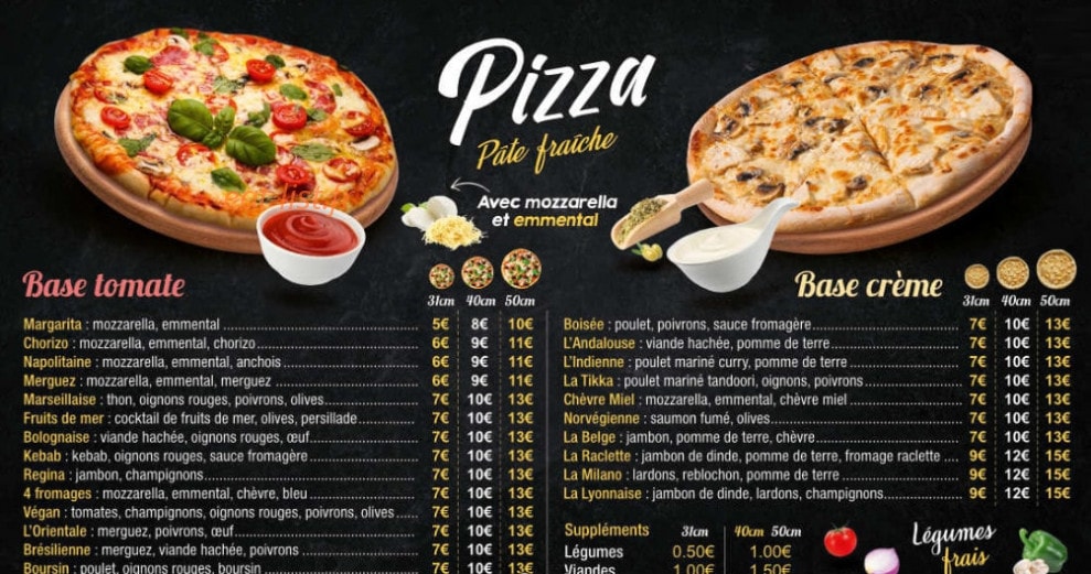 La Re7 à Givors - menu et photos