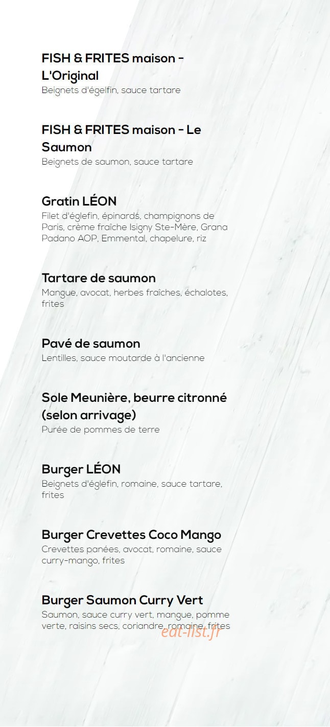 Léon à Saint Priest - menu et photos
