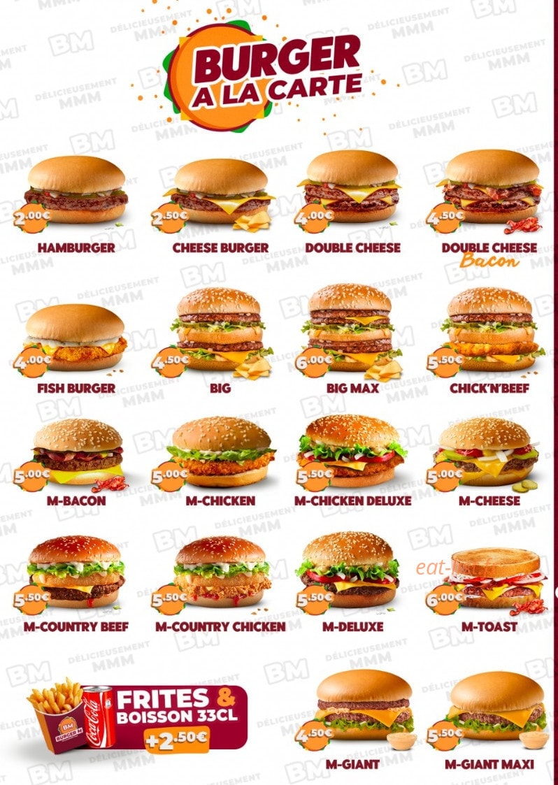 Burger M à Mâcon - menu et photos
