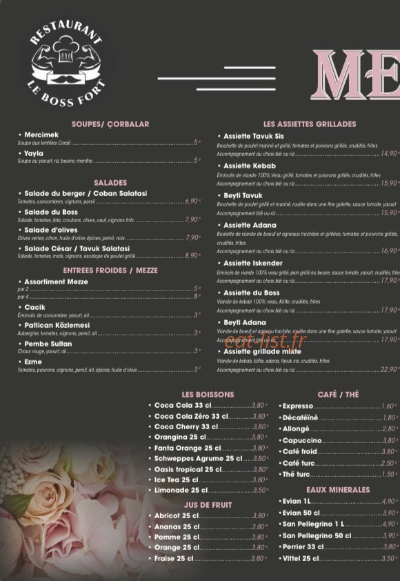 Le Boss fort à Mâcon - menu et photos