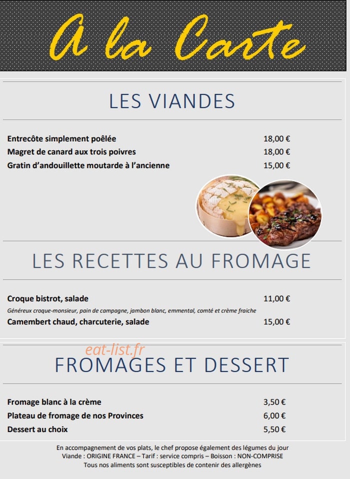La Jouvence à Saint Gengoux le National - menu et photos