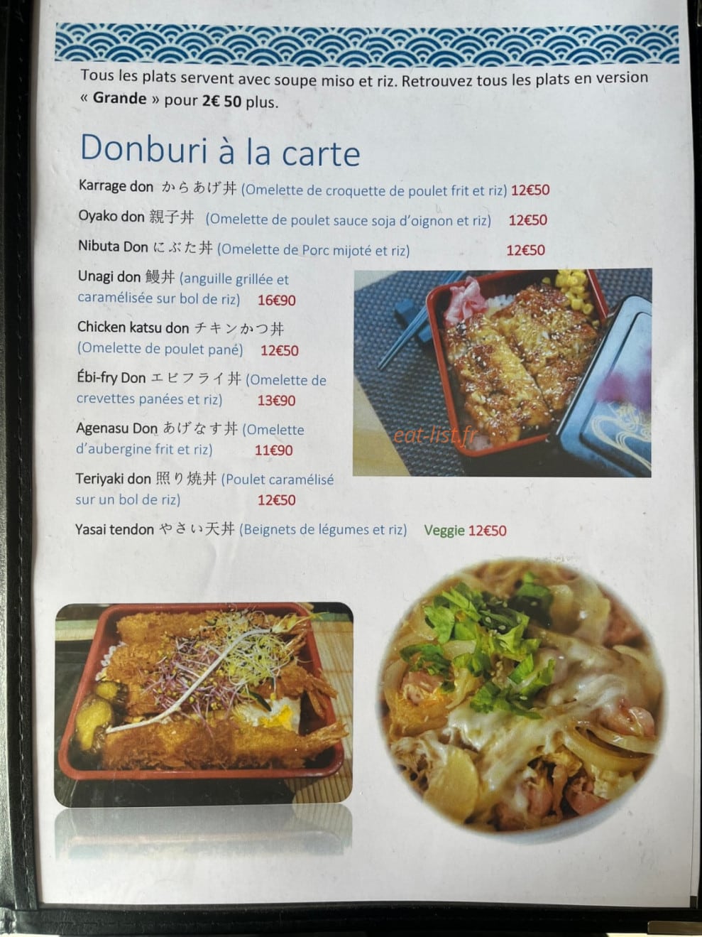 Mikiya à Le Mans - menu et photos