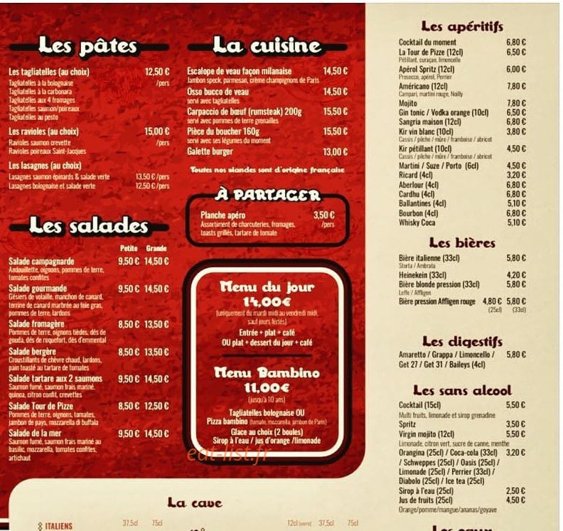 La Tour de Pizze à La Ferte Bernard - menu et photos