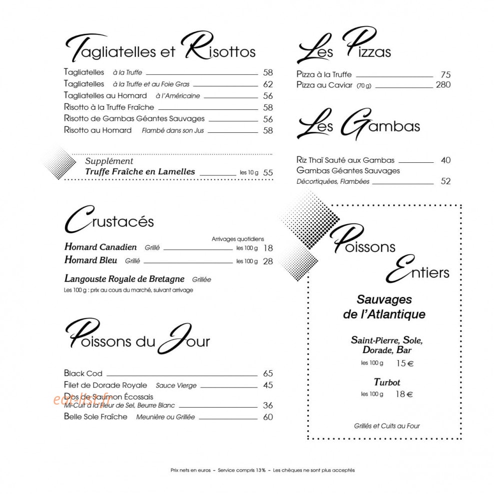 Le Tremplin à Courchevel - menu et photos
