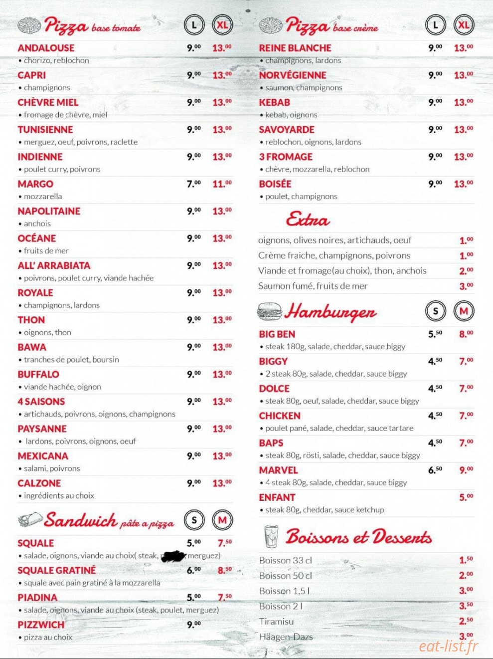 Dolce pizza à Bonneville - menu et photos