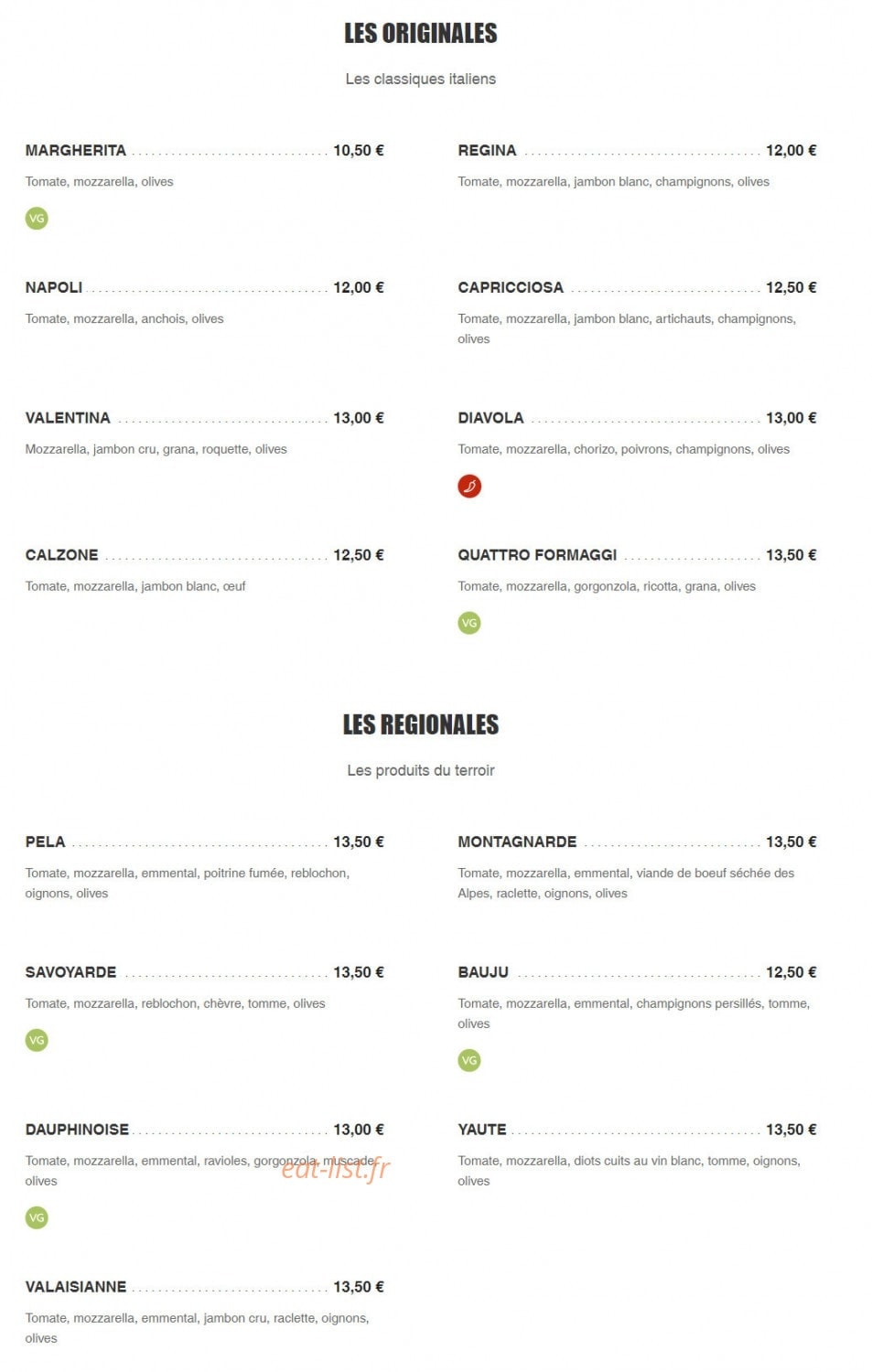 Pizzeria du Pont Neuf à Alby sur Cheran - menu et photos