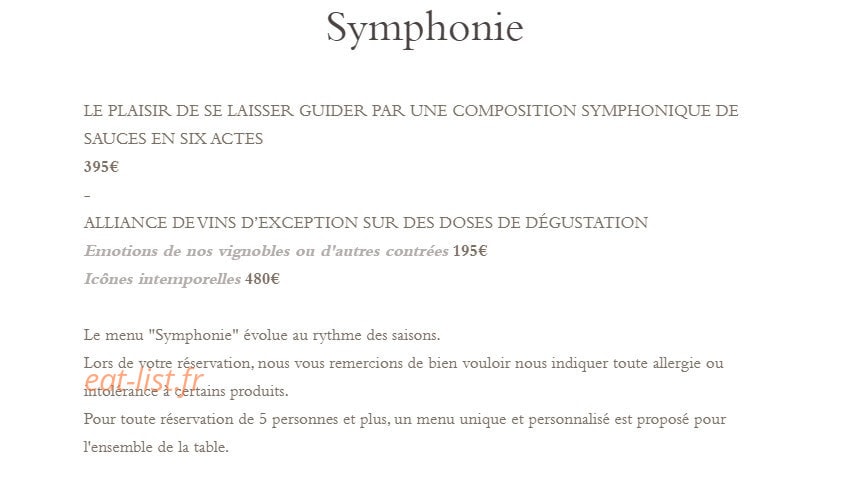 Plénitude à Paris 1 - menu et photos