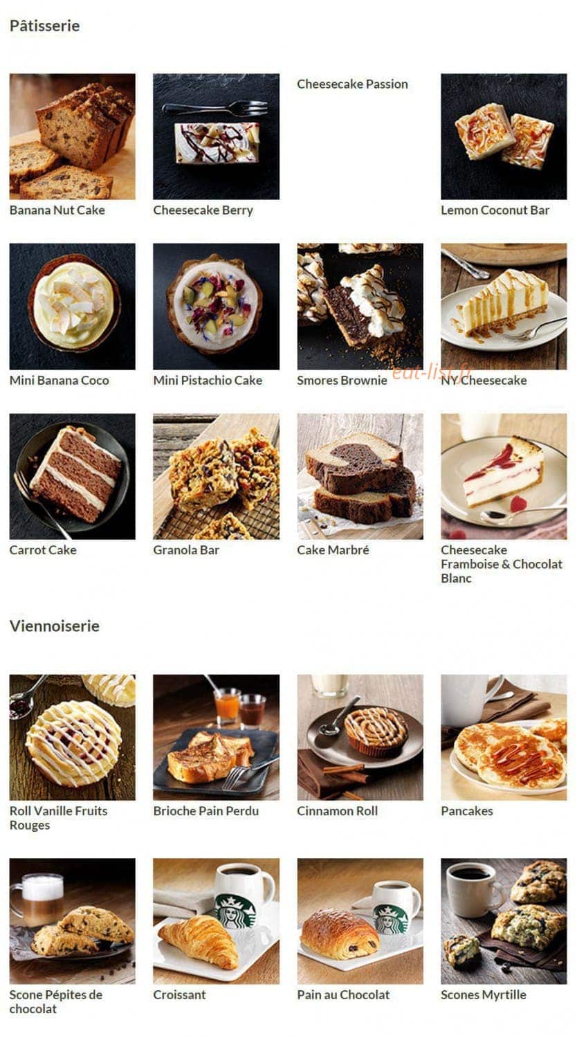 Starbucks Coffee à Paris 1 - menu et photos