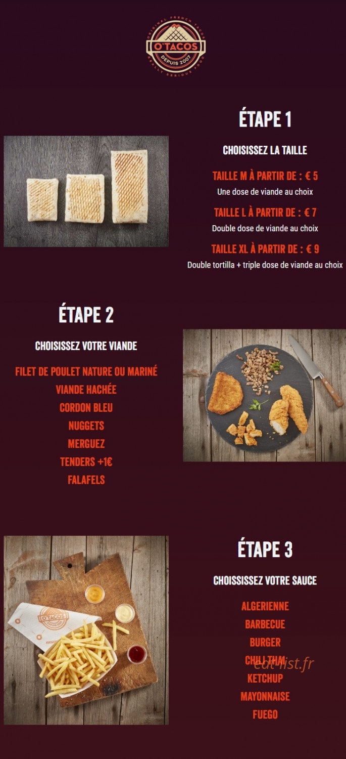 O'tacos à Paris 3 - menu et photos