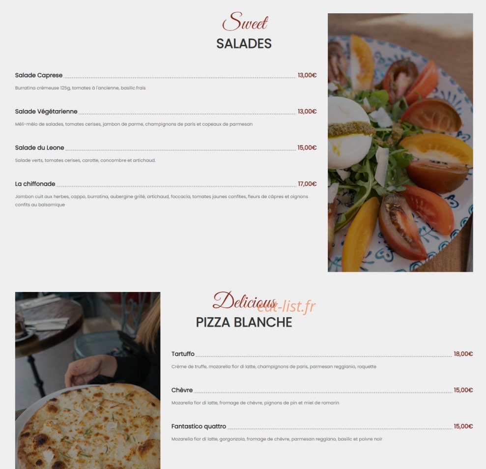 Café Leone à Paris 4 - menu et photos