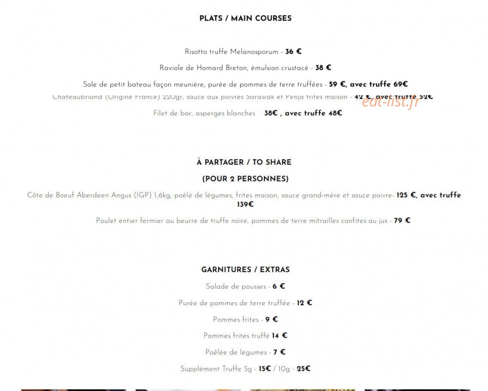 Chez Julien à Paris 4 - menu et photos