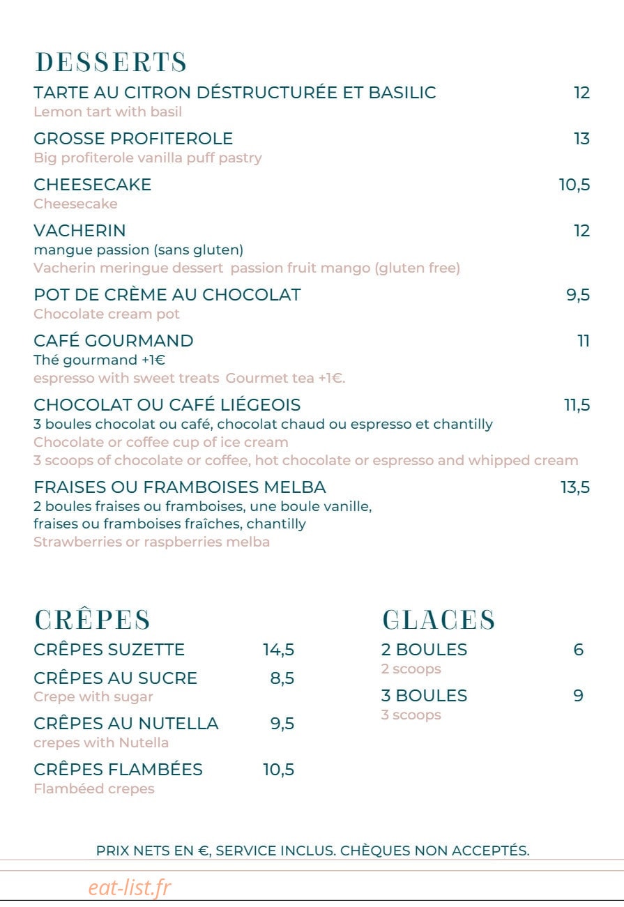 Café Louise à Paris 6 - menu et photos