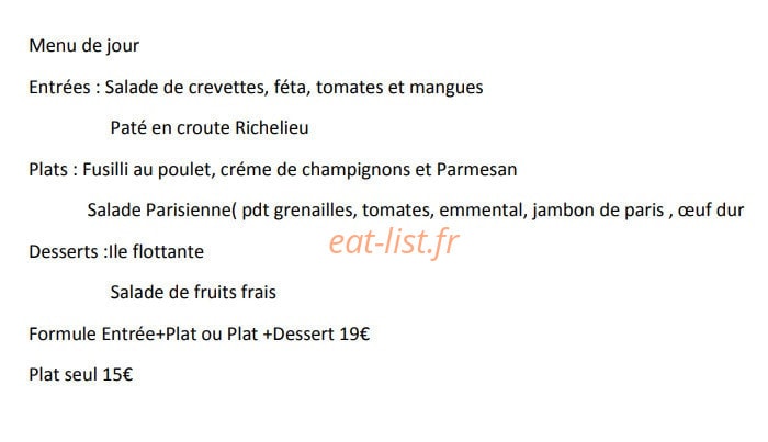 Chez Barbara à Paris 8 - menu et photos