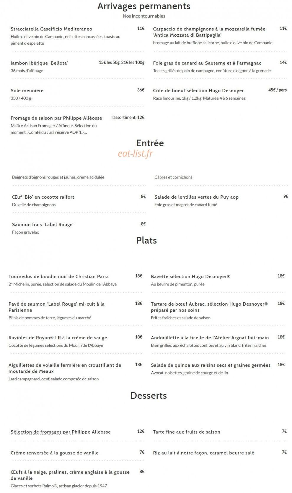 Le Louis XVI à Paris 8 - menu et photos