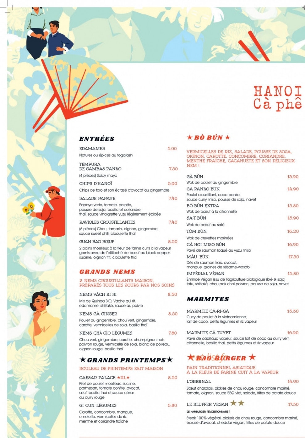 Hanoi Cà Phê à Paris 9 - menu et photos