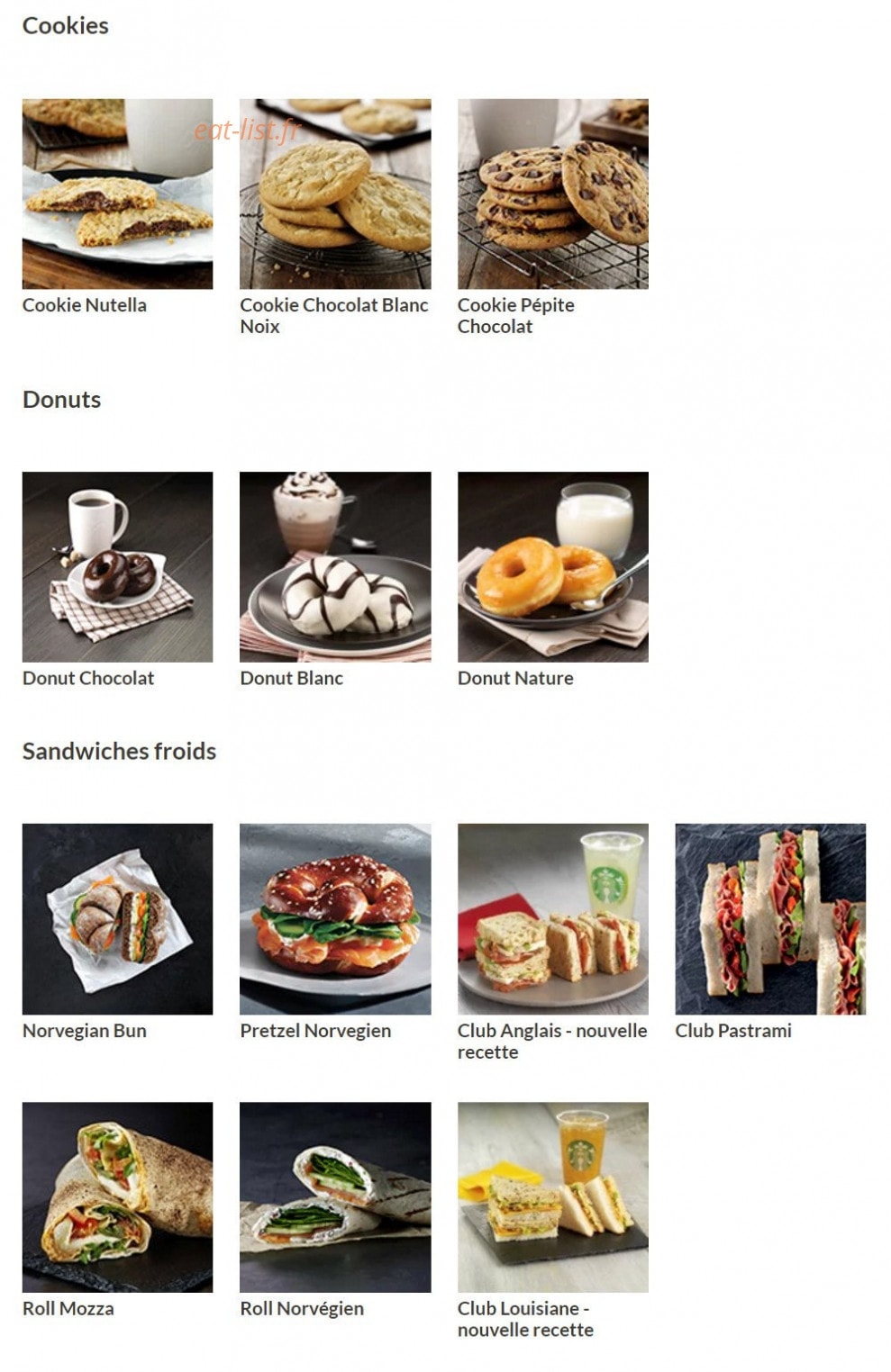 Starbucks coffee à Paris 9 - menu et photos
