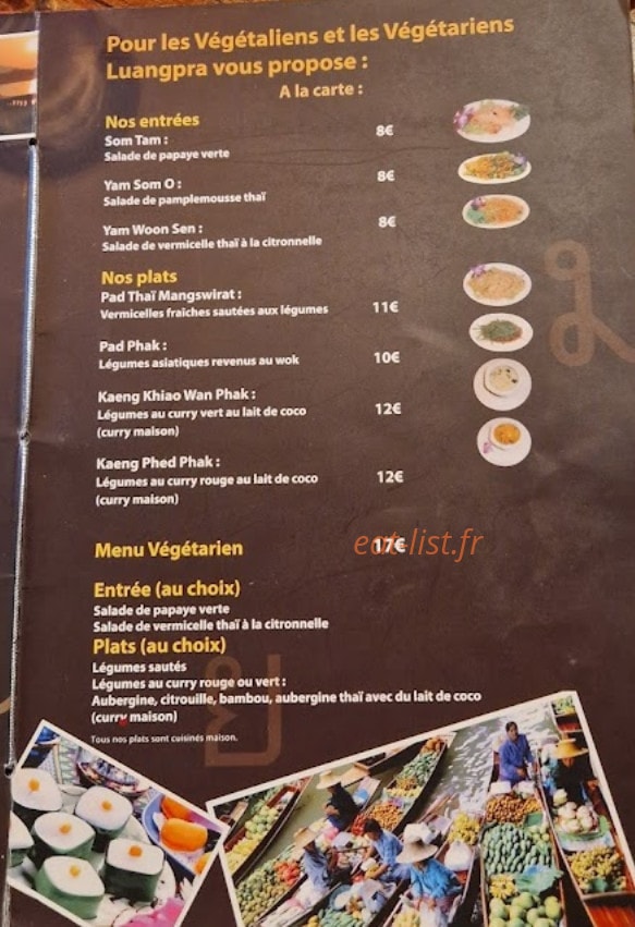 Laotien Et Thaïlandais à Paris 11 - menu et photos