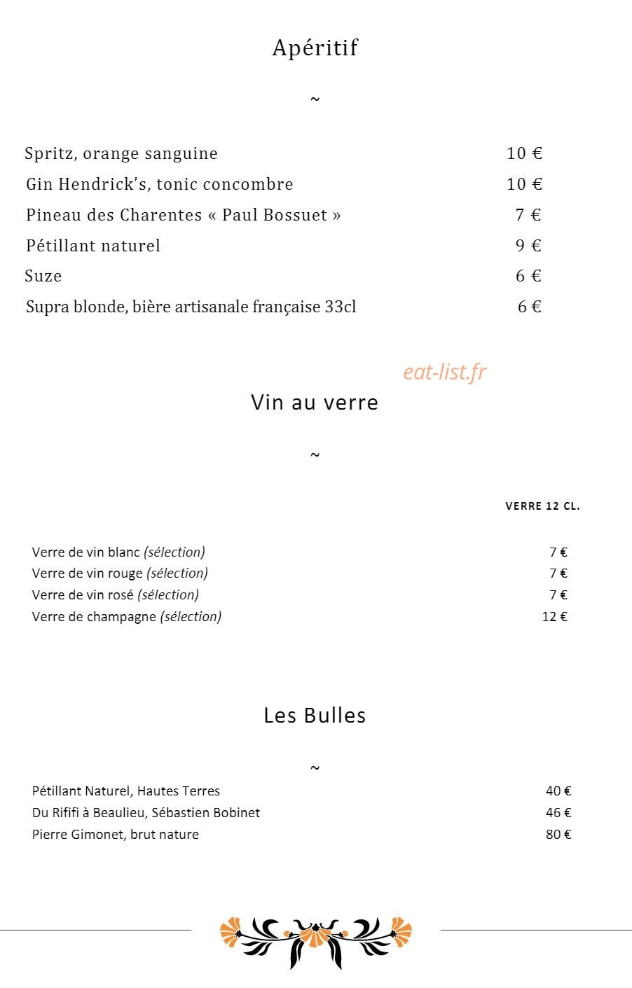 Jouvence à Paris 12 - menu et photos