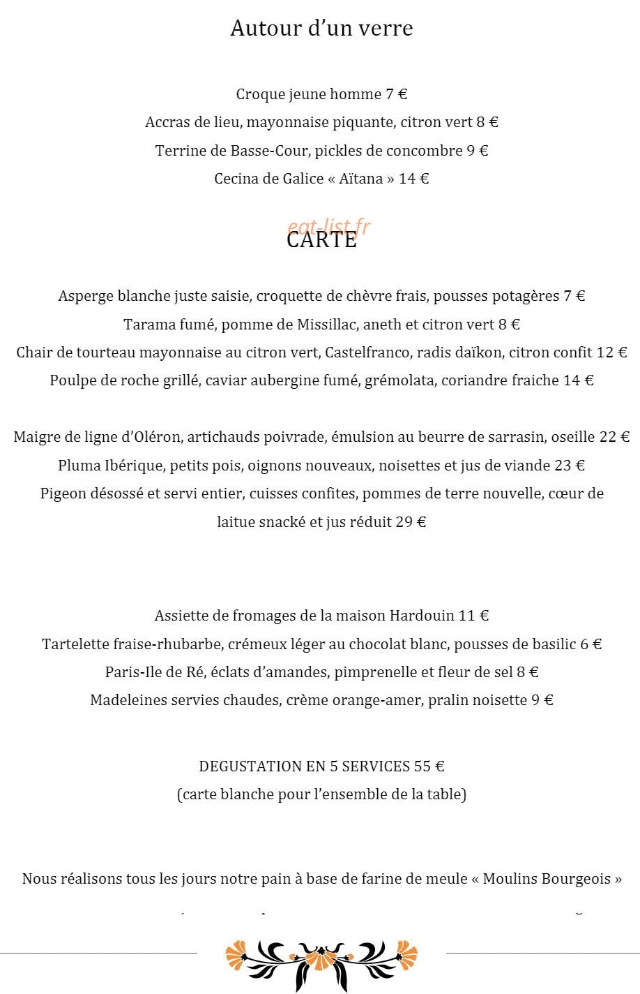 Jouvence à Paris 12 - menu et photos