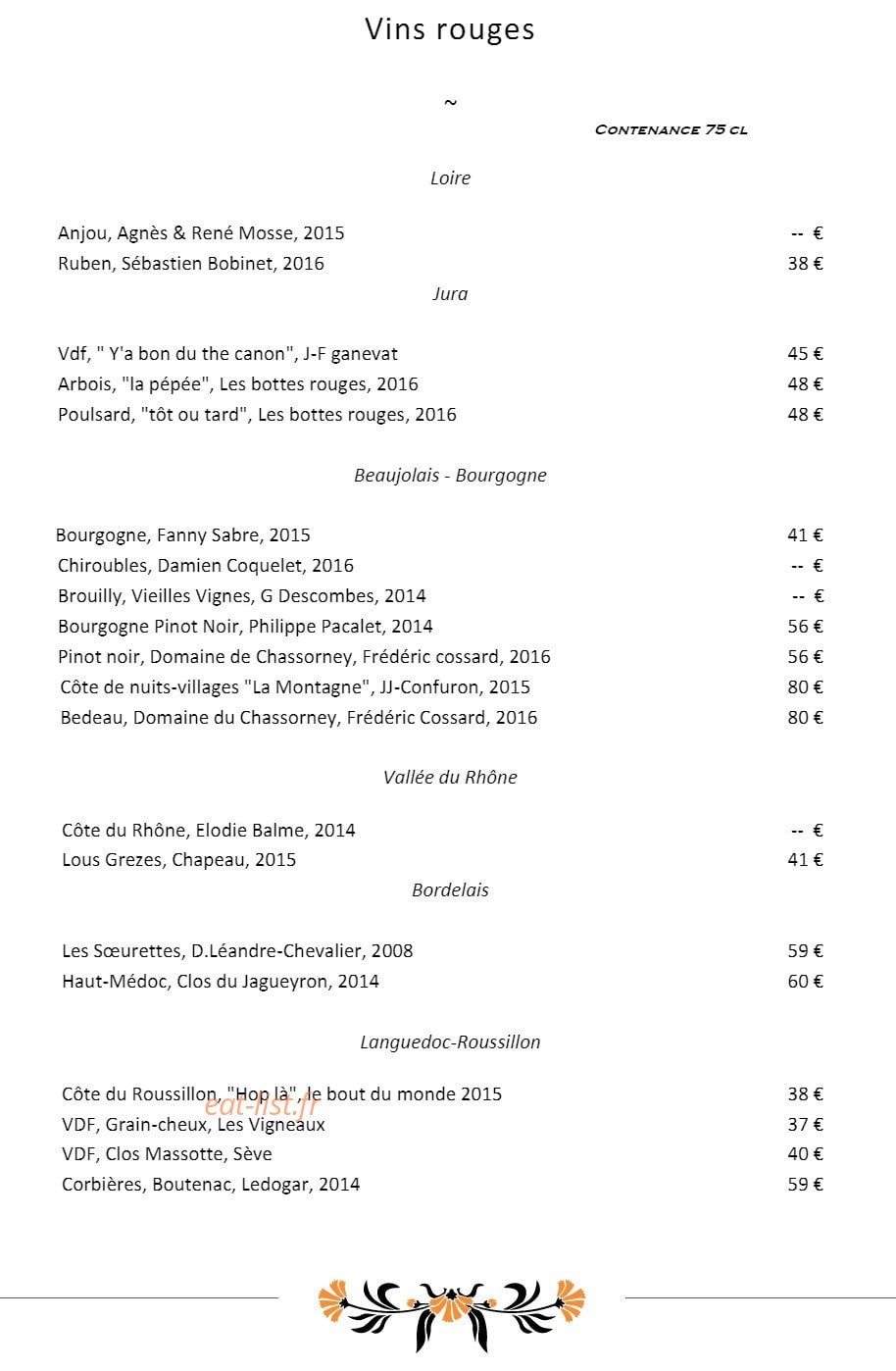 Jouvence à Paris 12 - menu et photos