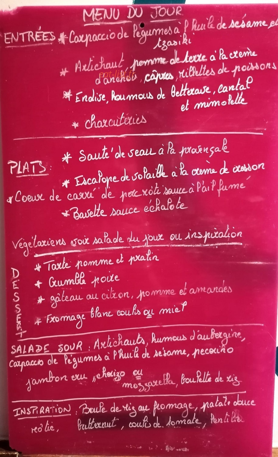 Brasserie chat alors à Paris 13 - menu et photos