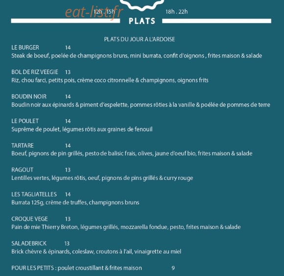 Café Paulette à Paris 13 - menu et photos