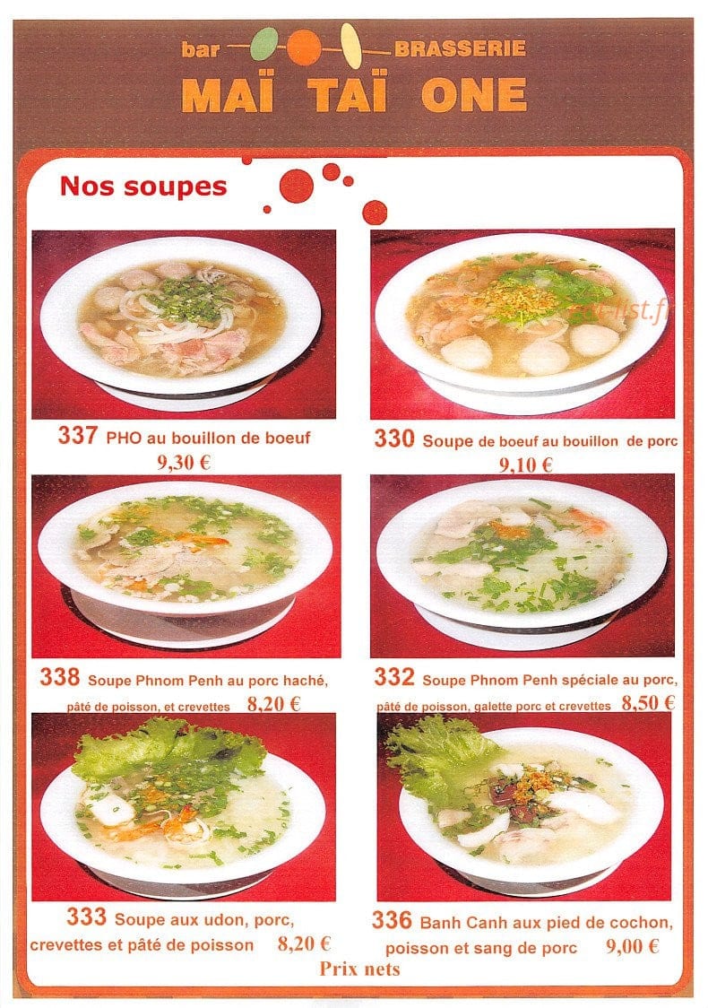 Maï Taï One à Paris 13 - menu et photos