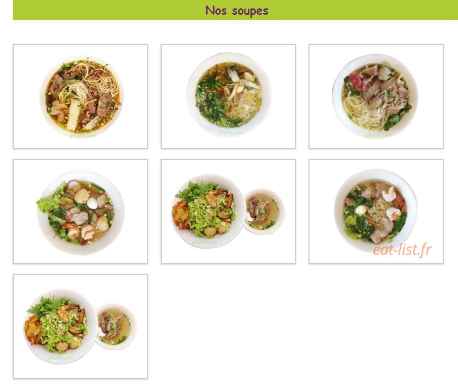 Pho 13 à Paris 13 - menu et photos