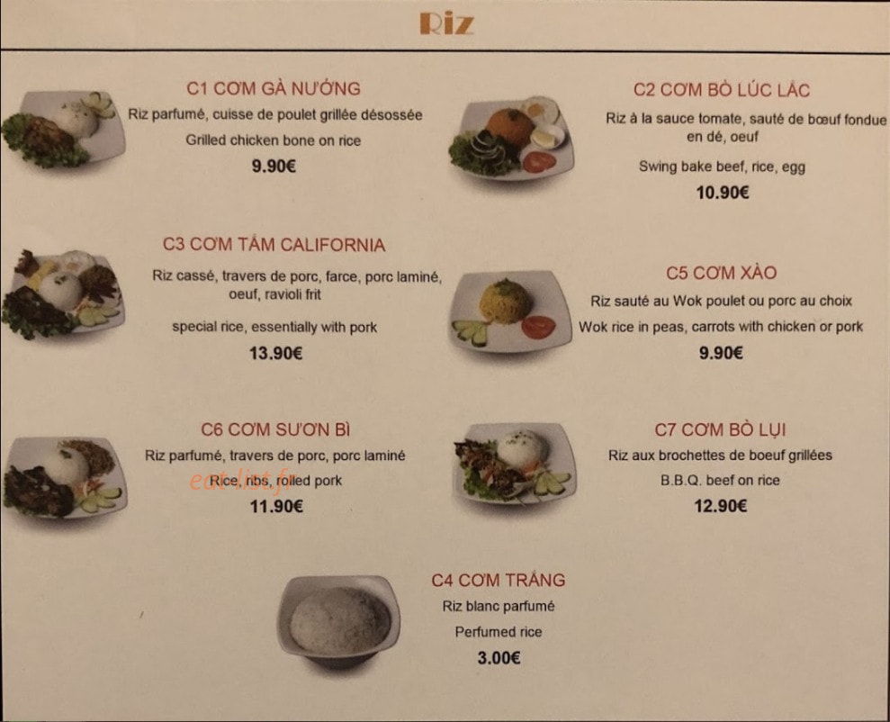 Pho Thanh Pho à Paris 13 - menu et photos
