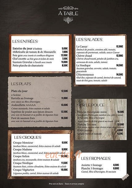 Harmony Café à Paris 14 - menu et photos