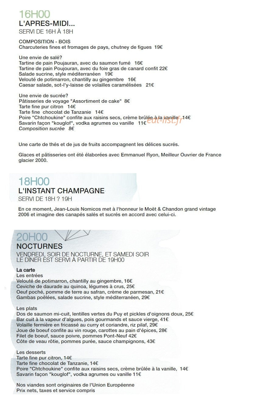 Le Frank à Paris 16 - menu et photos