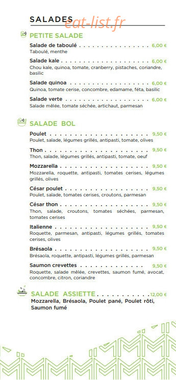 Manjé & Co à Paris 16 - menu et photos