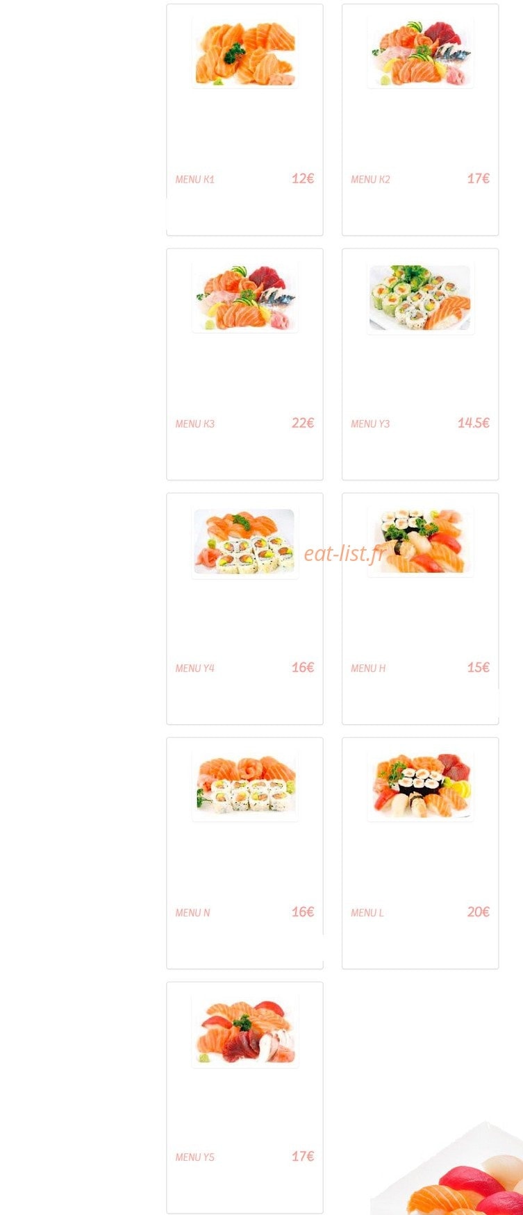 Sushi Man à Paris 16 - menu et photos