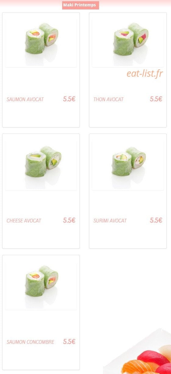 Sushi Man à Paris 16 - menu et photos