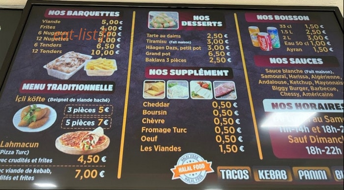 Los Turcos Doner à Grand Couronne - menu et photos
