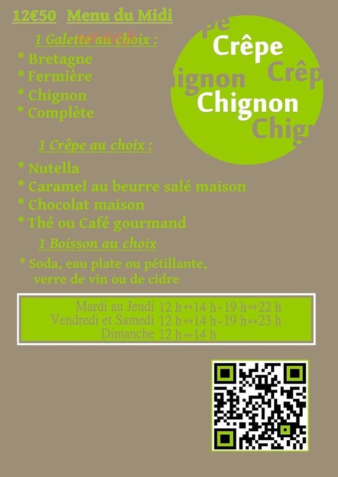 Crêpe Chignon à Le Havre - menu et photos