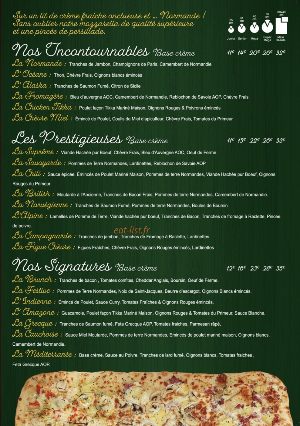 Pizza Chez Vous à Octeville sur Mer - menu et photos