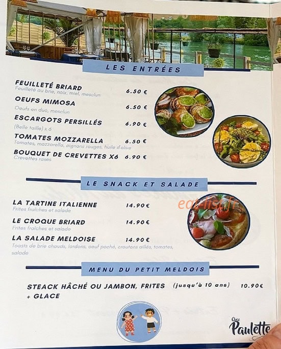 Chez Paulette à Meaux - menu et photos